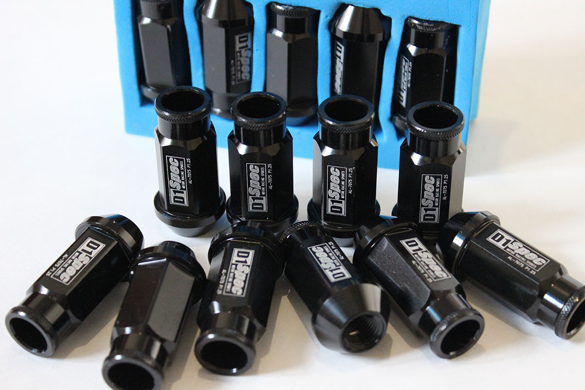 Гайки колесные - D1 Spec черные - Japan Wheels